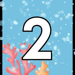 Number Line Posters - Under the Sea - Etsy
