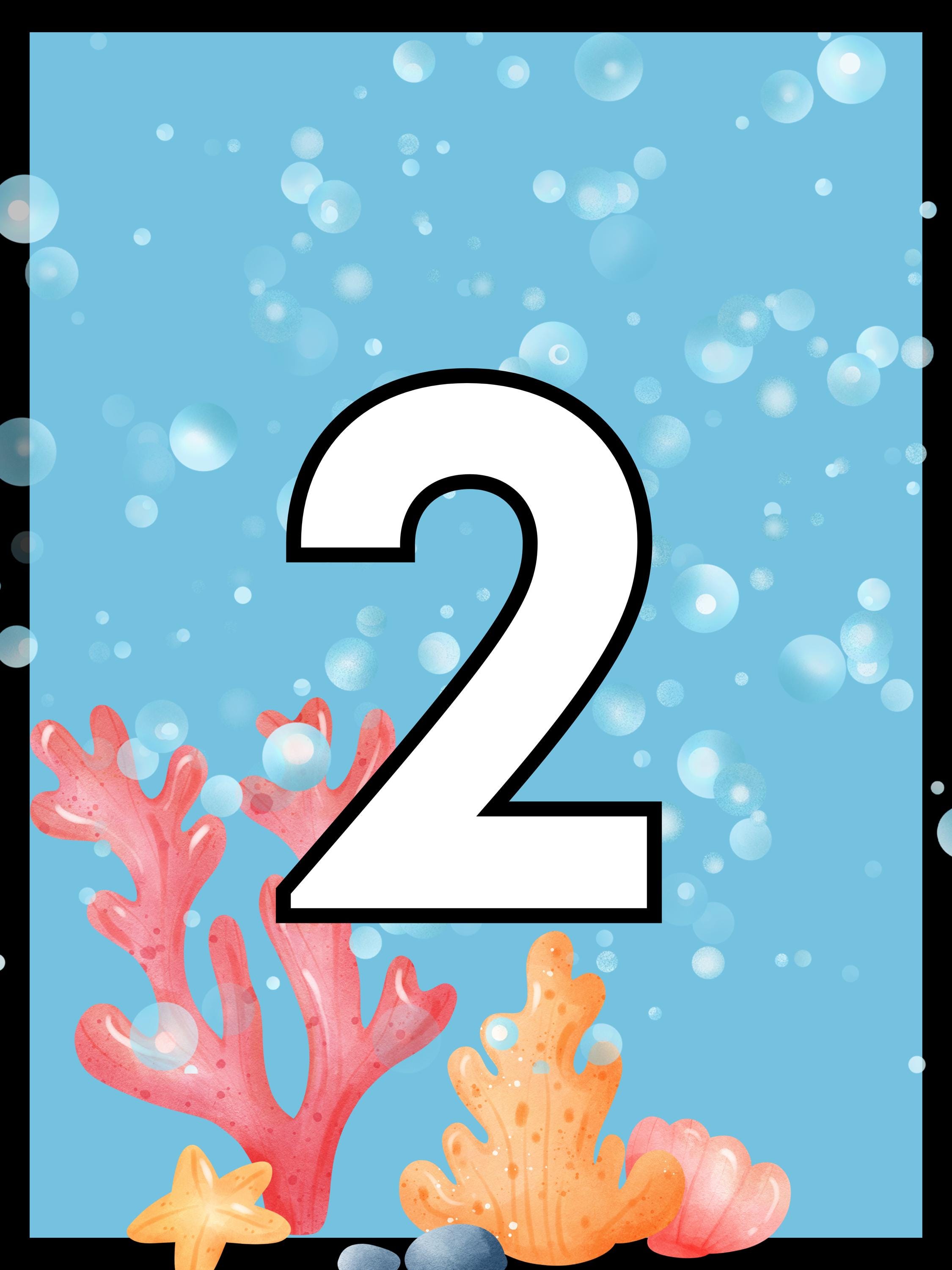 Number Line Posters - Under the Sea - Etsy