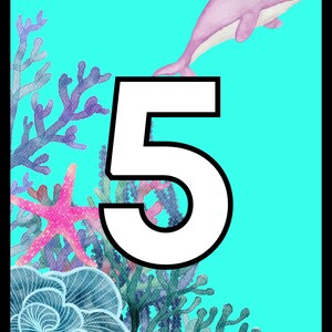 Number Line Posters - Under the Sea - Etsy