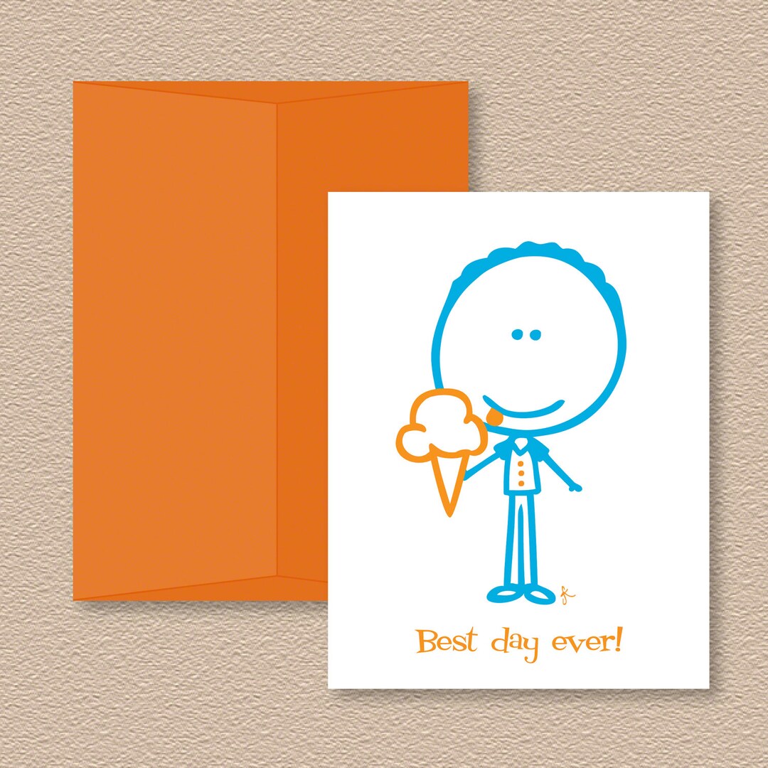 Felittle Thor Ice Cream Note Cards - Etsy