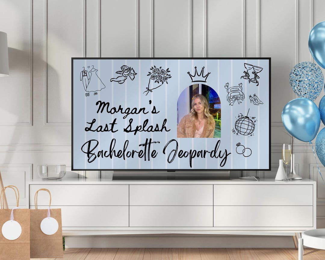 Bachelorette Jeopardy Game Template | Editable Canva Presentation ...
