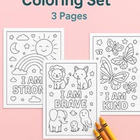 Positive Affirmation Coloring Book A-Z - Etsy