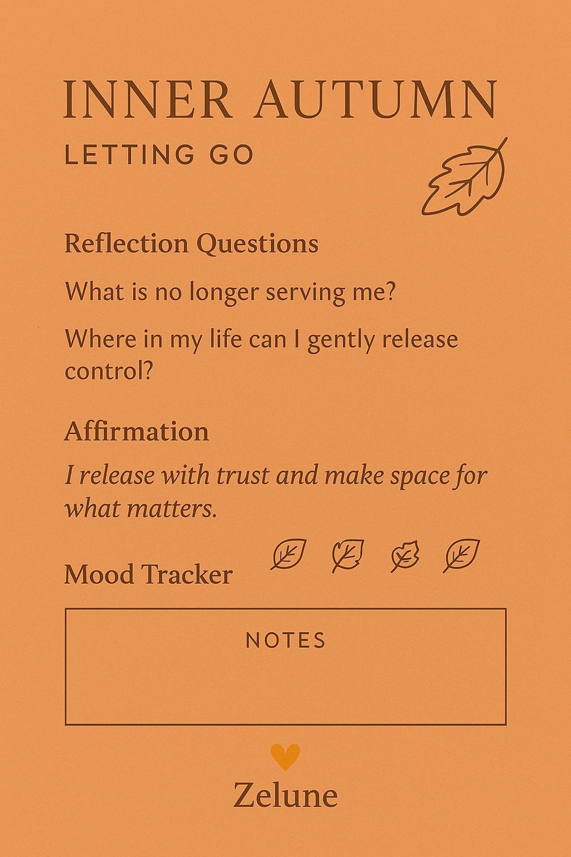 Inner Seasons Journal: Printable Self-reflection Planner - Etsy