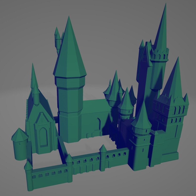 Magic Castle STL for 3D Print, Wizard Dollhouse STL Printing Model ...