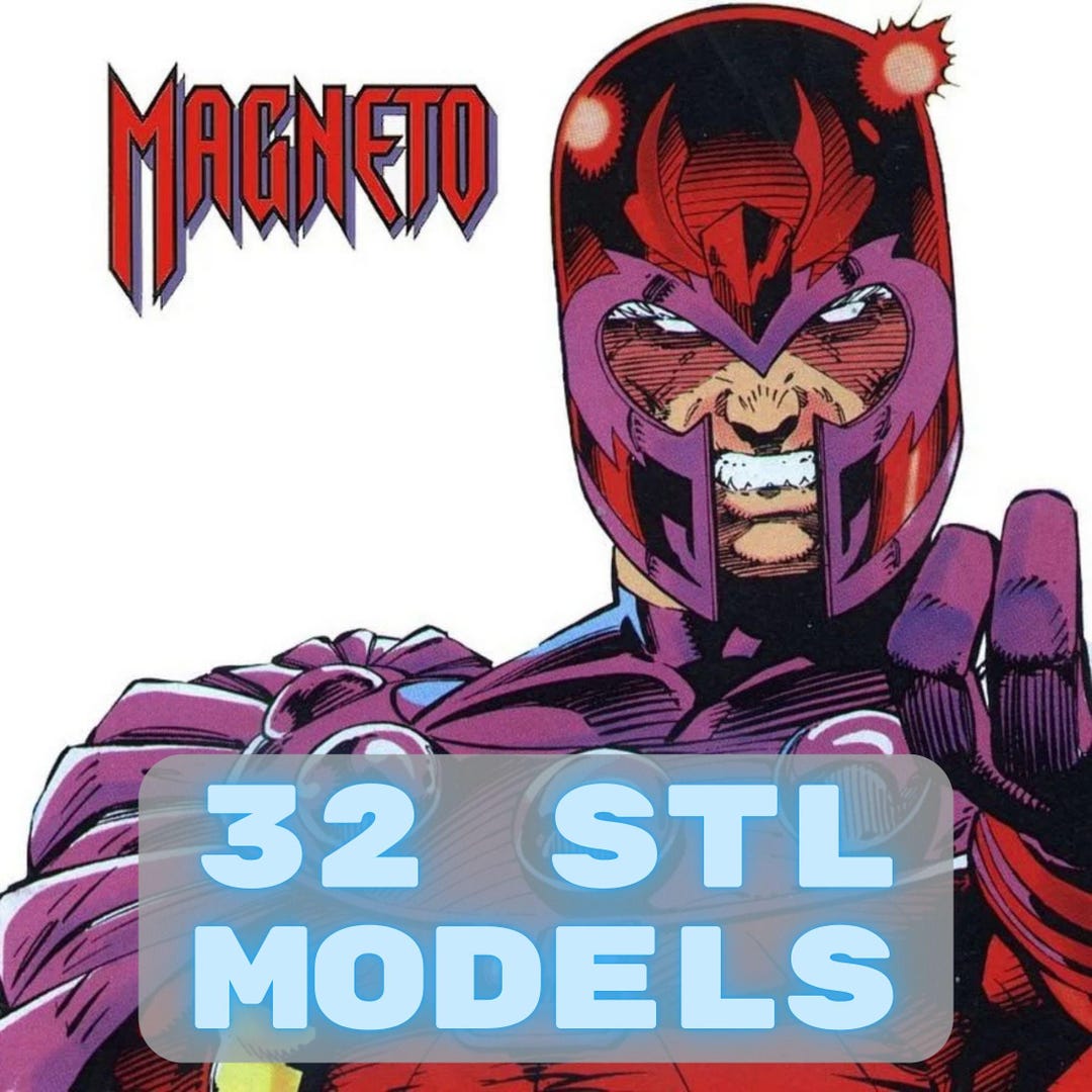 Set of Magneto Models for 3D Print, Bundle of Magneto Figures 3D STL ...