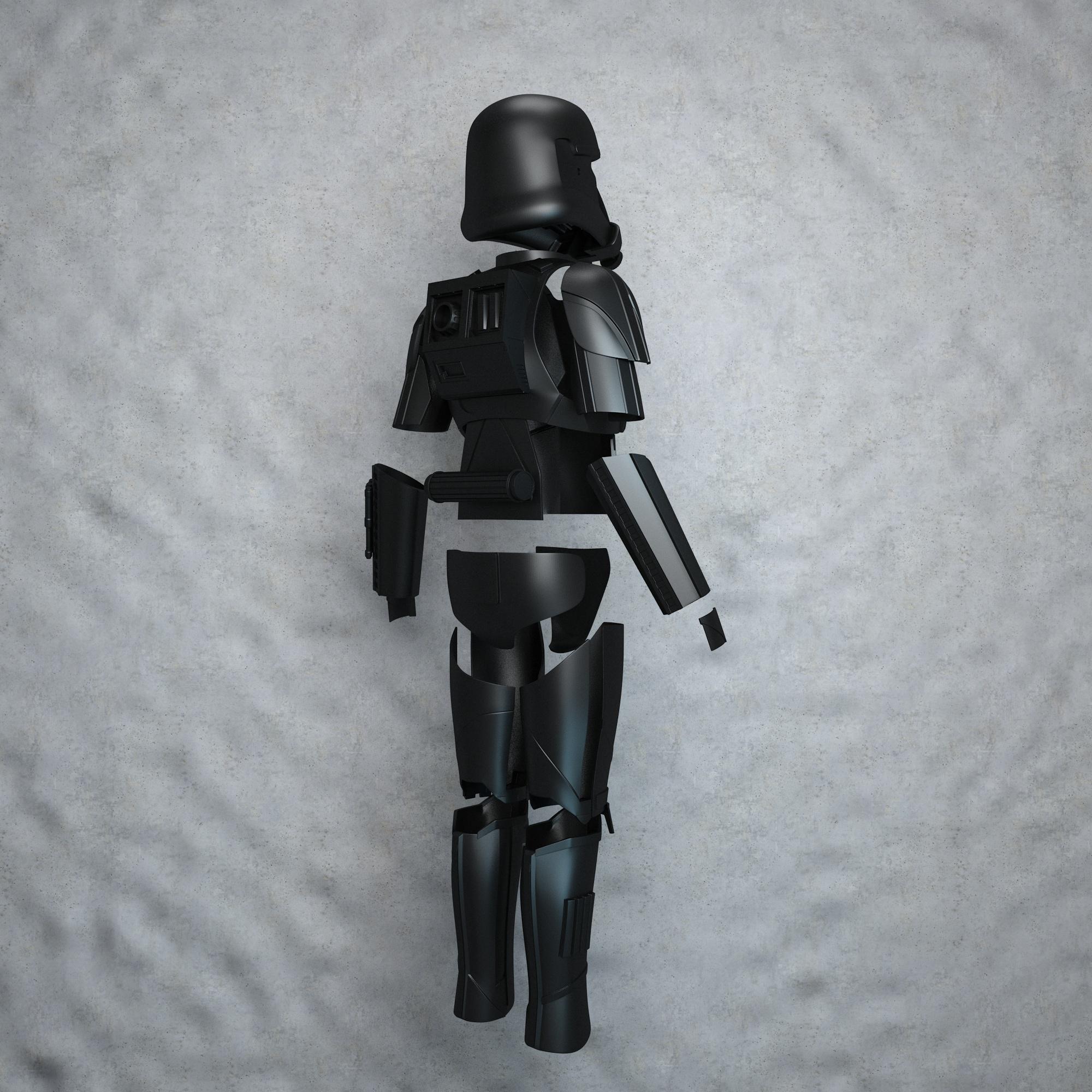 Black Death Trooper Full Wearable Armor and Helmet for 3D Print, Star ...