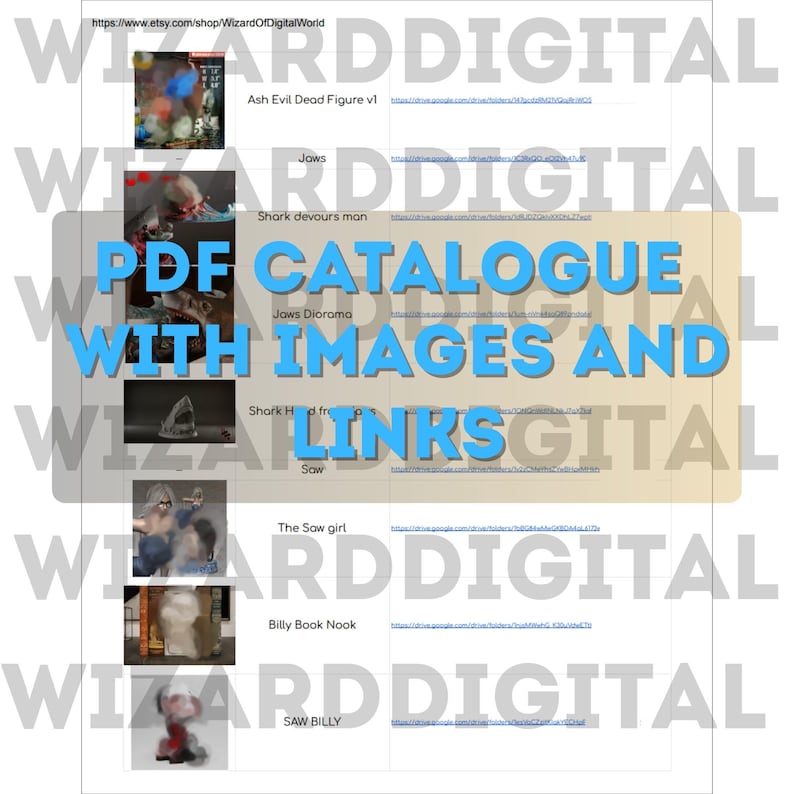 Horror STL Bundle for 3D Print, Scary Movie and Game 3D STL Models Set ...