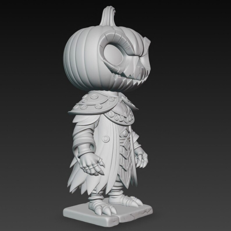 Jack Pumpkinhead STL for 3D Print, Halloween Pumpkin Guy STL Printing ...