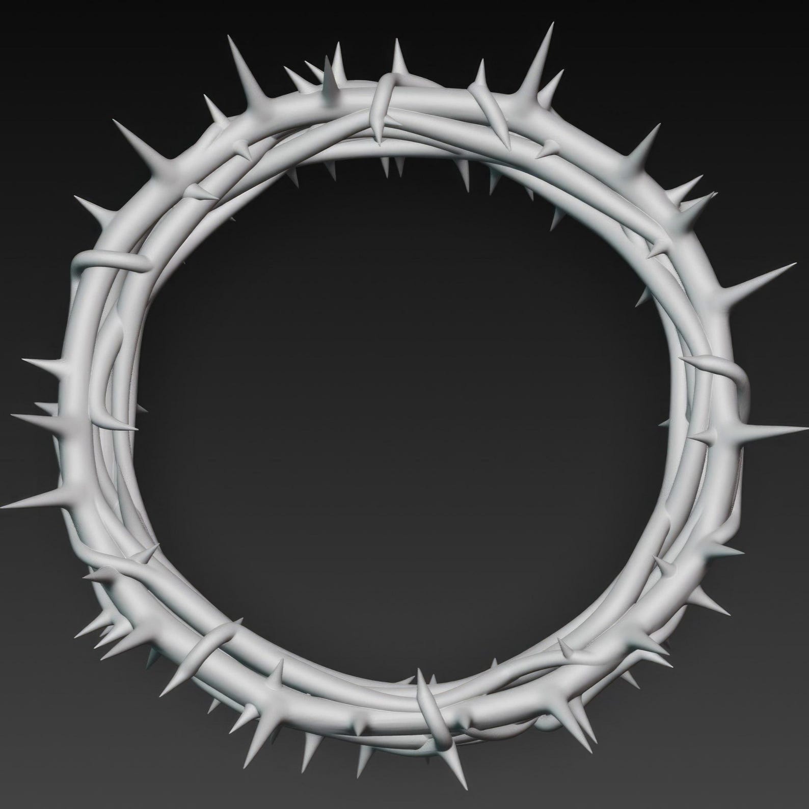 The Crown of Thorns for 3D Print, Decorative Crown STL Printing Model ...