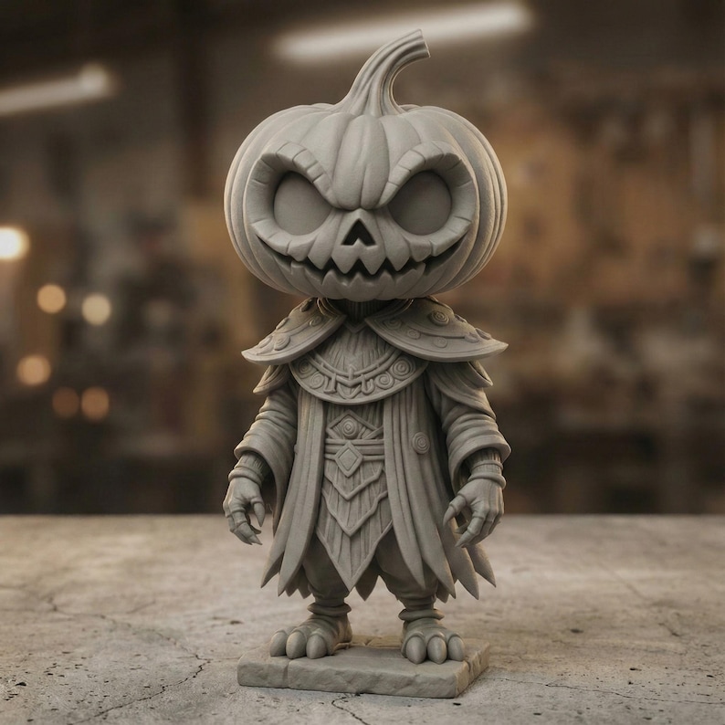 Jack Pumpkinhead STL for 3D Print, Halloween Pumpkin Guy STL Printing ...