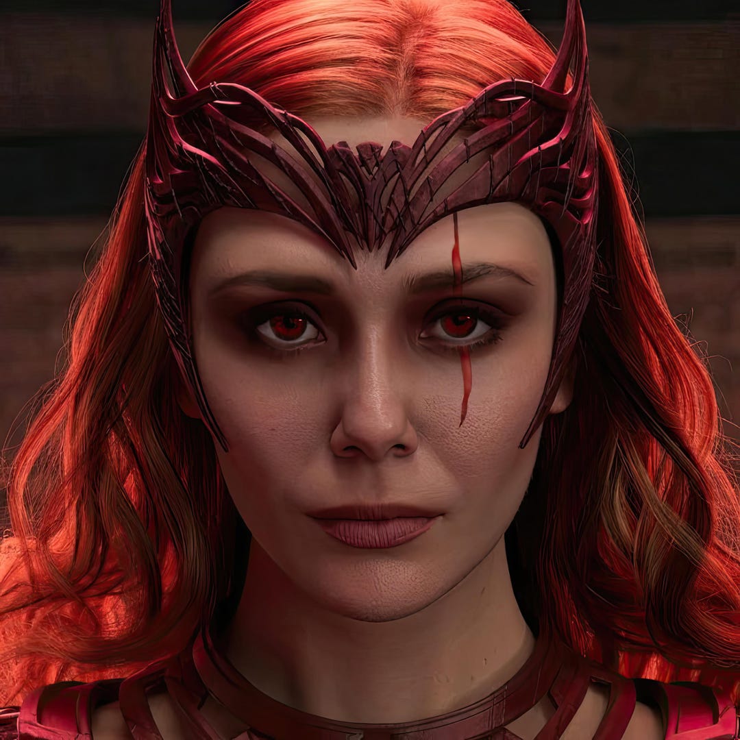 Scarlet Witch Crown for 3D Print, Scarlet Witch Tiara 3D STL Model ...