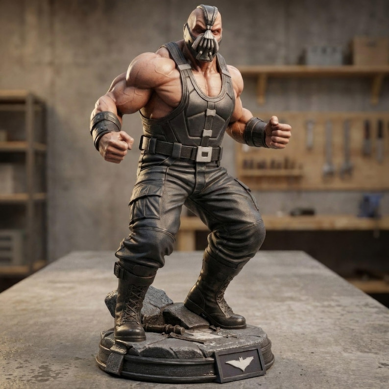 Villain Superhero Figure STL for 3D Print, Comic Book Statue STL ...