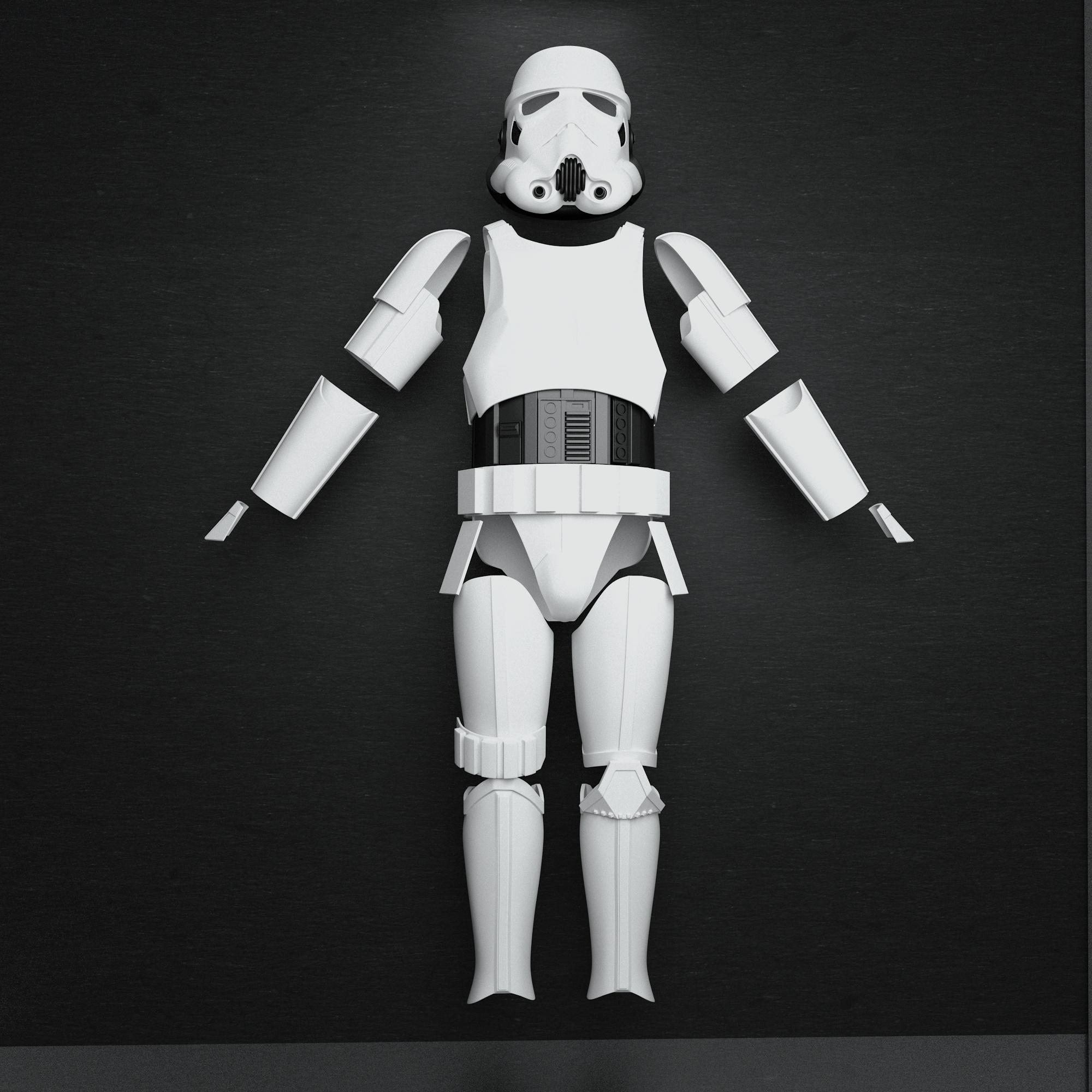 Stormtrooper Full Wearable Armor and Helmet for 3D Print, Star War ...
