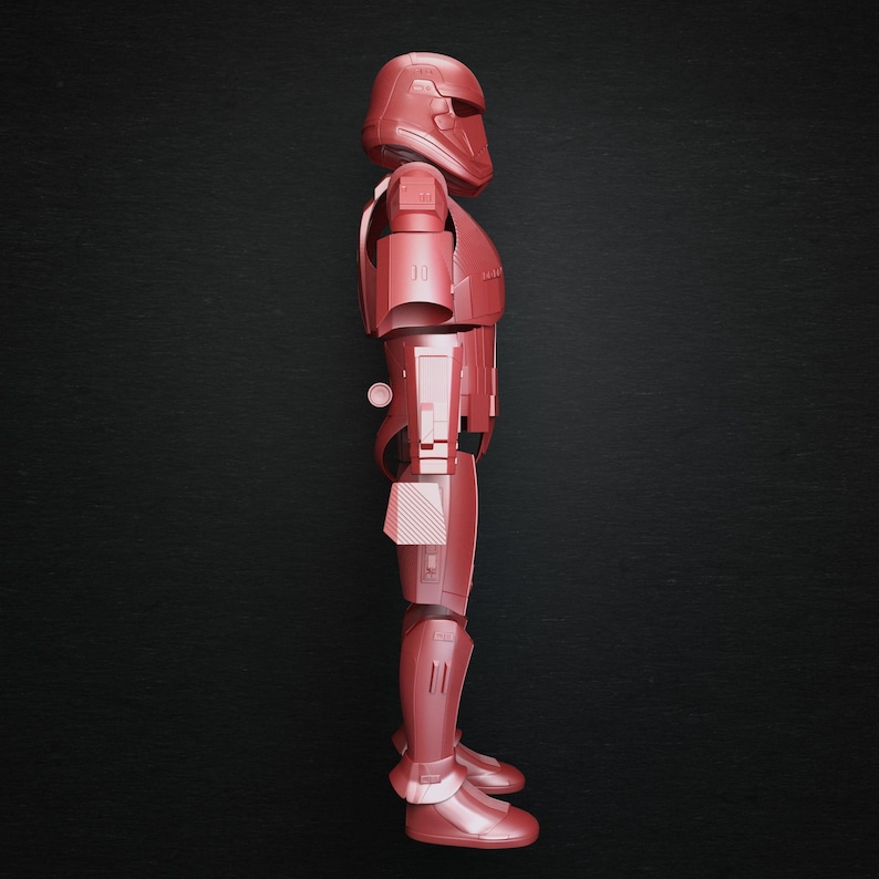 Red Sith Trooper Full Wearable Armor and Helmet for 3D Print, Star War ...