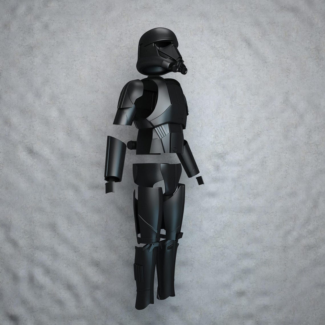 Black Death Trooper Full Wearable Armor and Helmet for 3D Print, Star ...