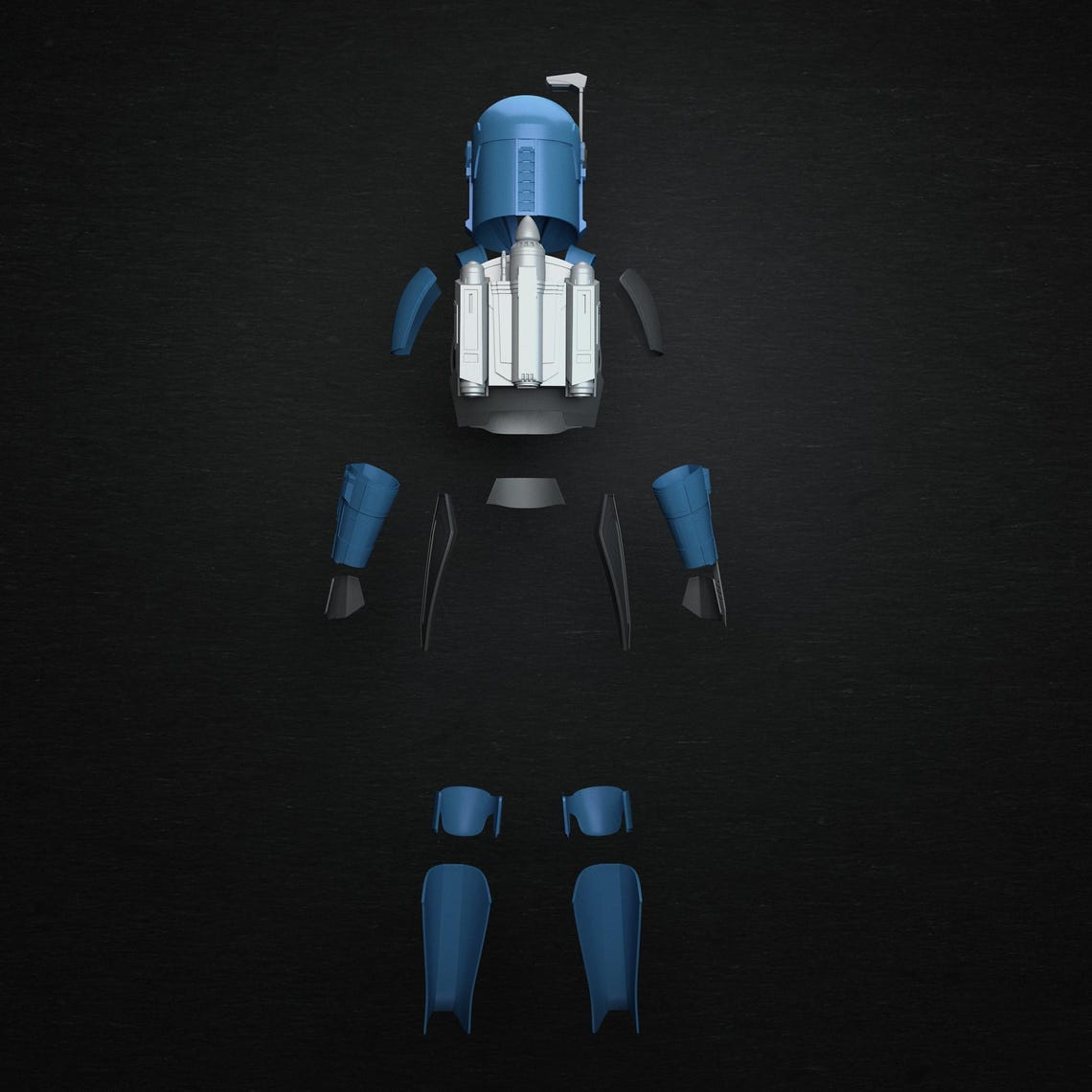 Bo-katan Full Wearable Armor and Helmet for 3D Print, Star War Bo-katan ...