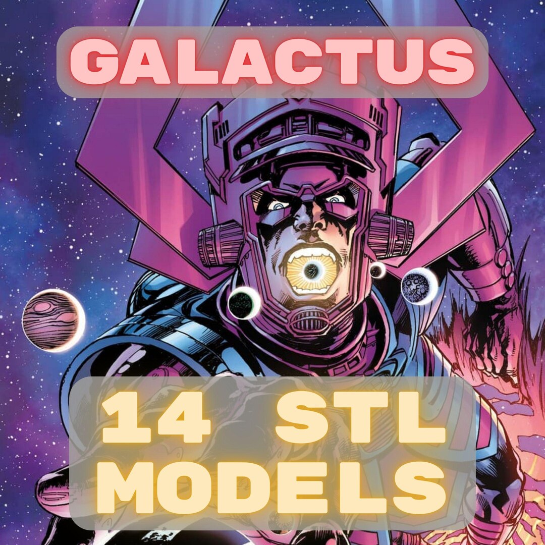 Set of Galactus Models for 3D Print, Bundle of Galactus Figures 3D STL ...