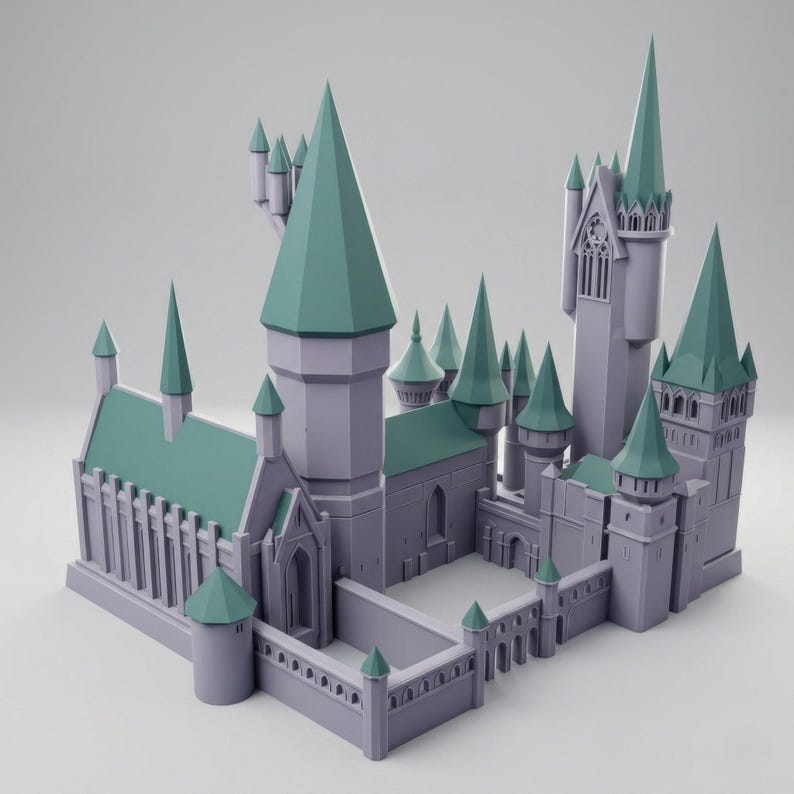 Magic Castle STL for 3D Print, Wizard Dollhouse STL Printing Model ...