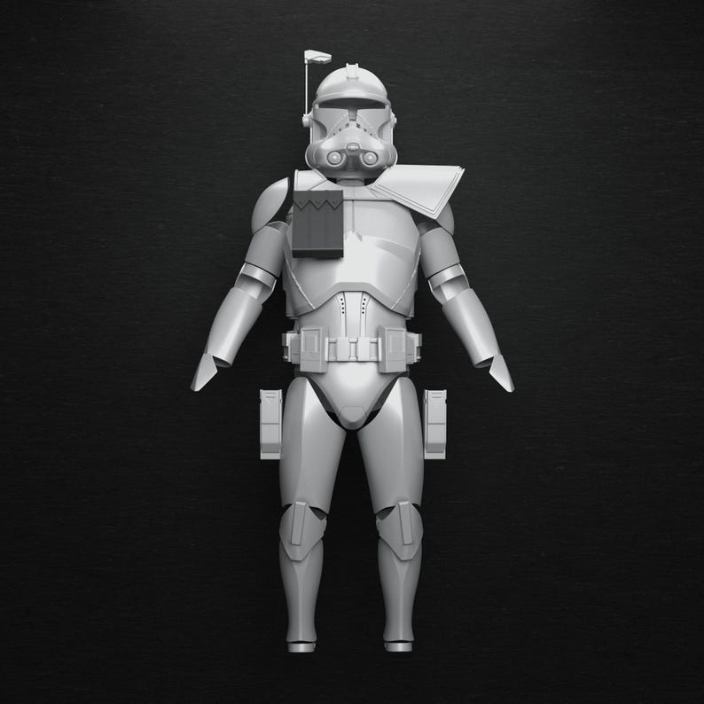 Captain Rex Full Wearable Armor and Helmet for 3D Print, Star War ...