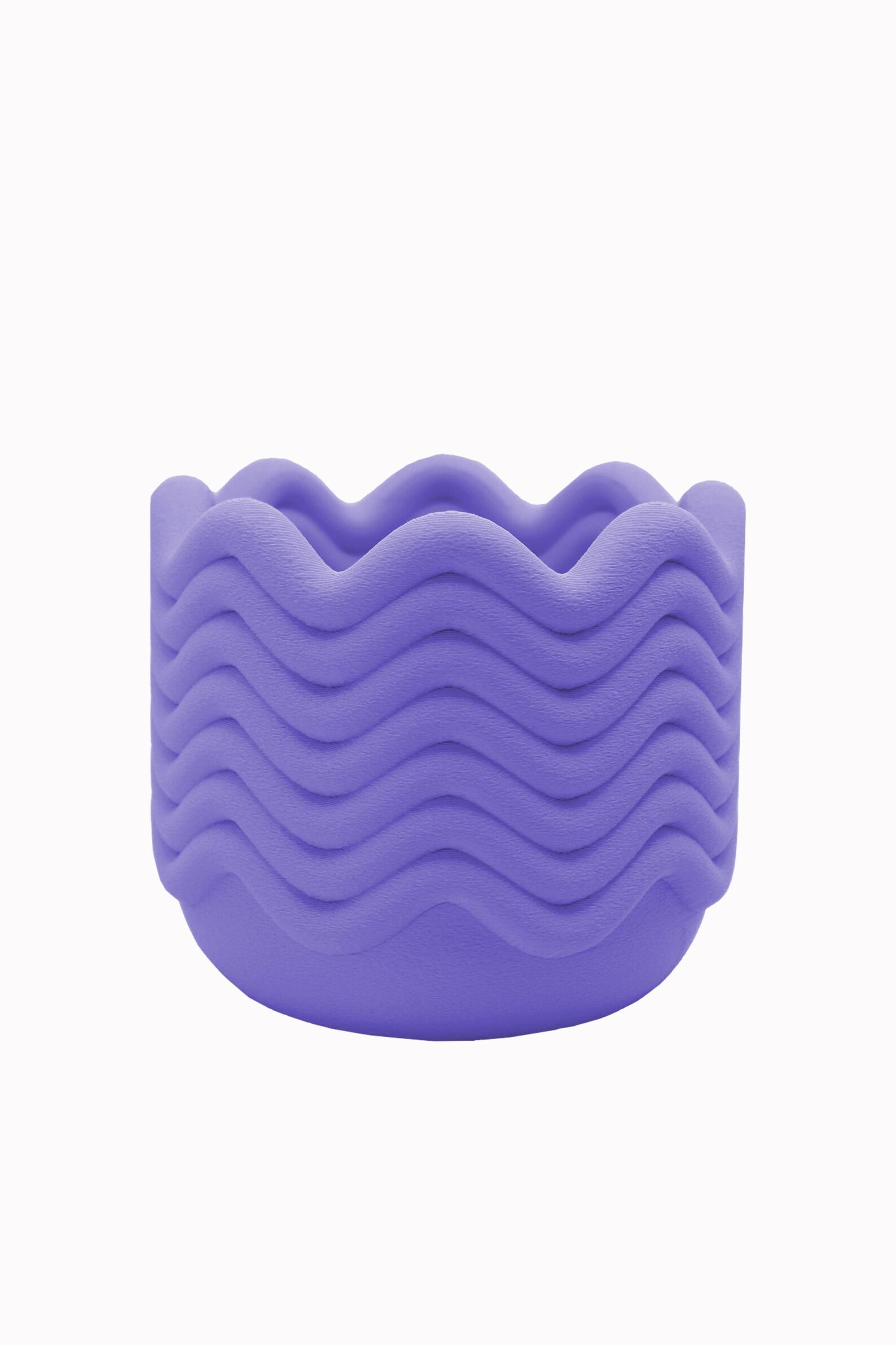 Wavy Flower Planter: Pink Succulent Pot, Modern Indoor Decor - Etsy