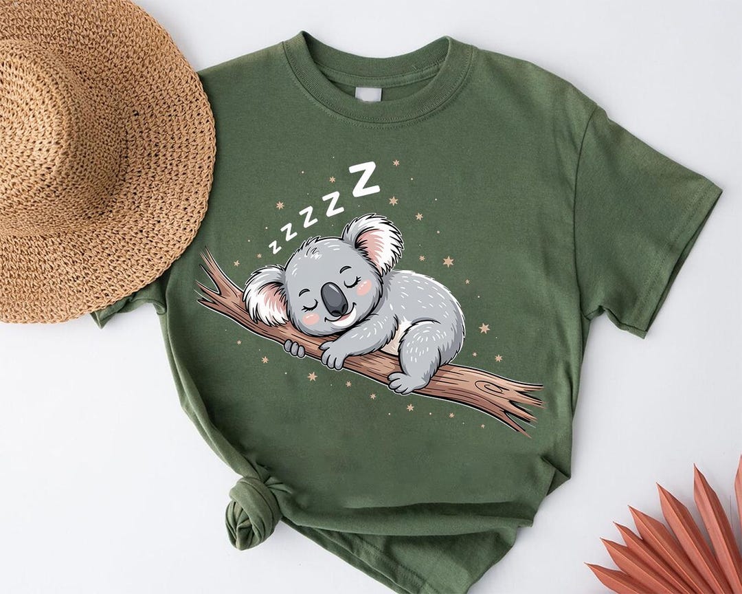Sleeping Koala Shirt – Relaxing Animal Graphic Tee - Etsy