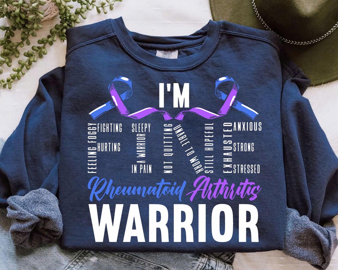 Rheumatoid Arthritis Warrior Shirt, RA Awareness Ribbon Tee - Etsy
