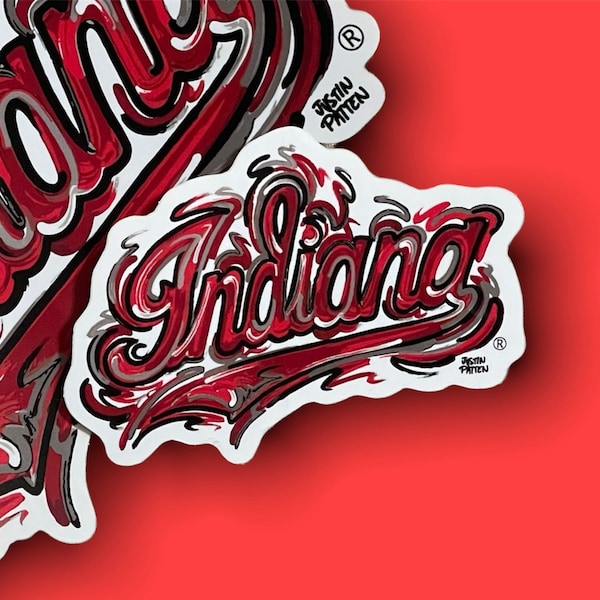 Indiana University Stickers - Etsy