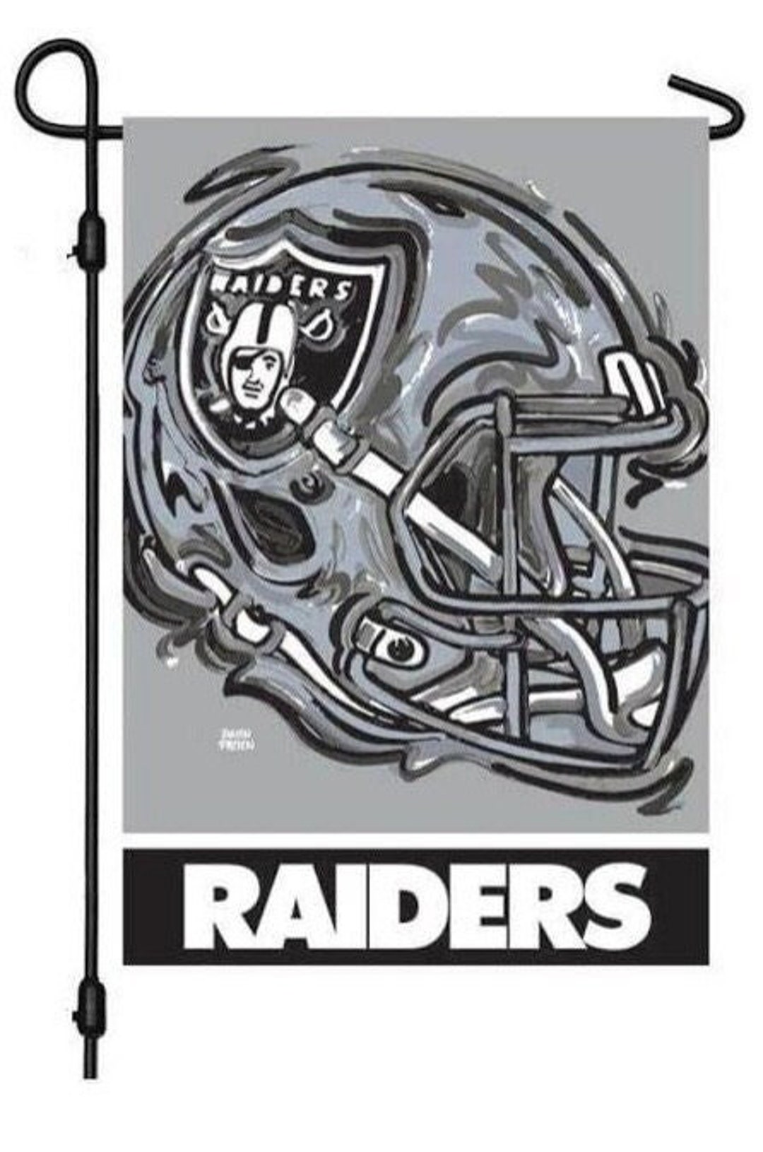 Las Vegas Raiders Garden Flag 12x18 Created by Storm Striker Art by ...