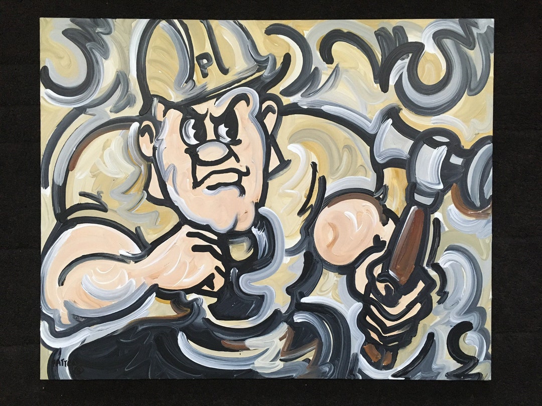 Made to Order Purdue University Painting by Justin Patten. Size 24"x30 ...