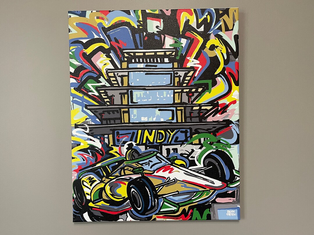 Indianapolis Motor Speedway 16"x20" Pagoda Wrapped Canvas Print by ...
