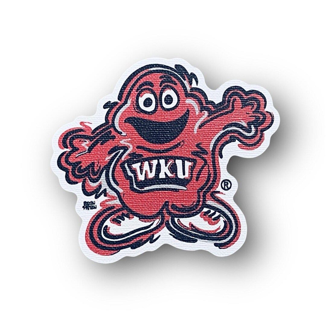 Western Kentucky University Big Red Durable Sticker by Justin Patten (storm Striker Art, Big Red ...