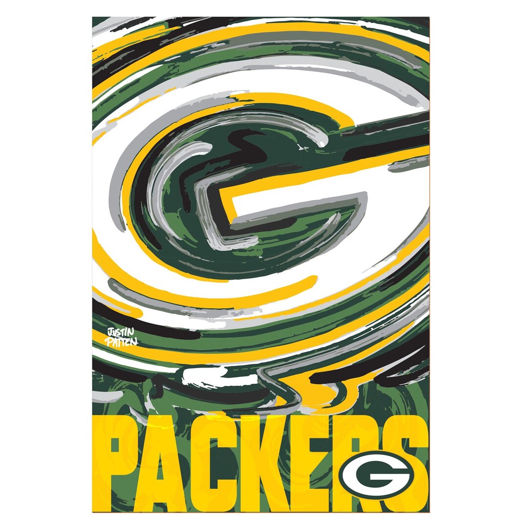 Green Bay Packers Garden Flag 12" X 18" by Justin Patten (storm Striker ...