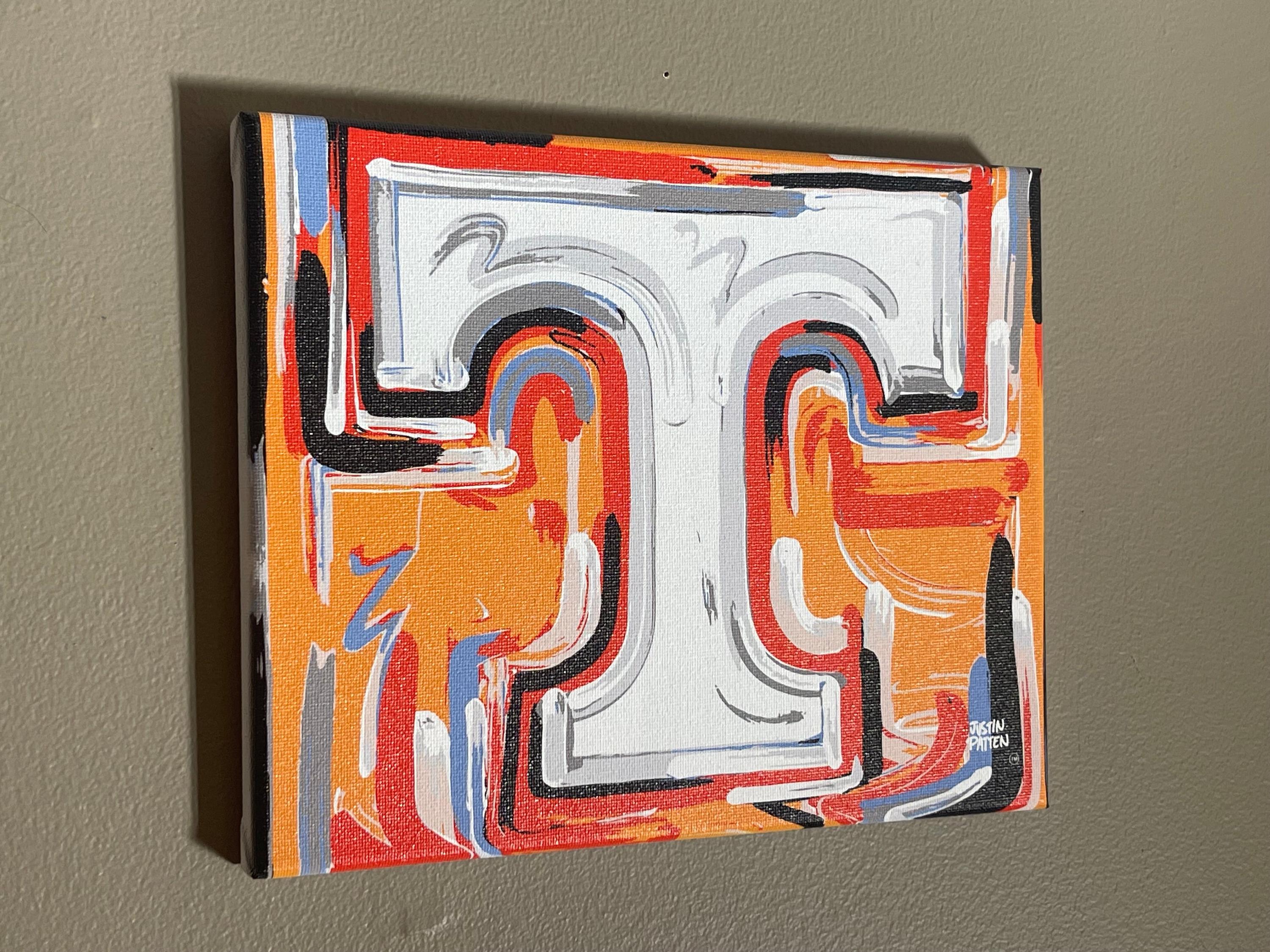 University of Tennessee 10" X 8" Power T Wrapped Canvas Print by Justin ...