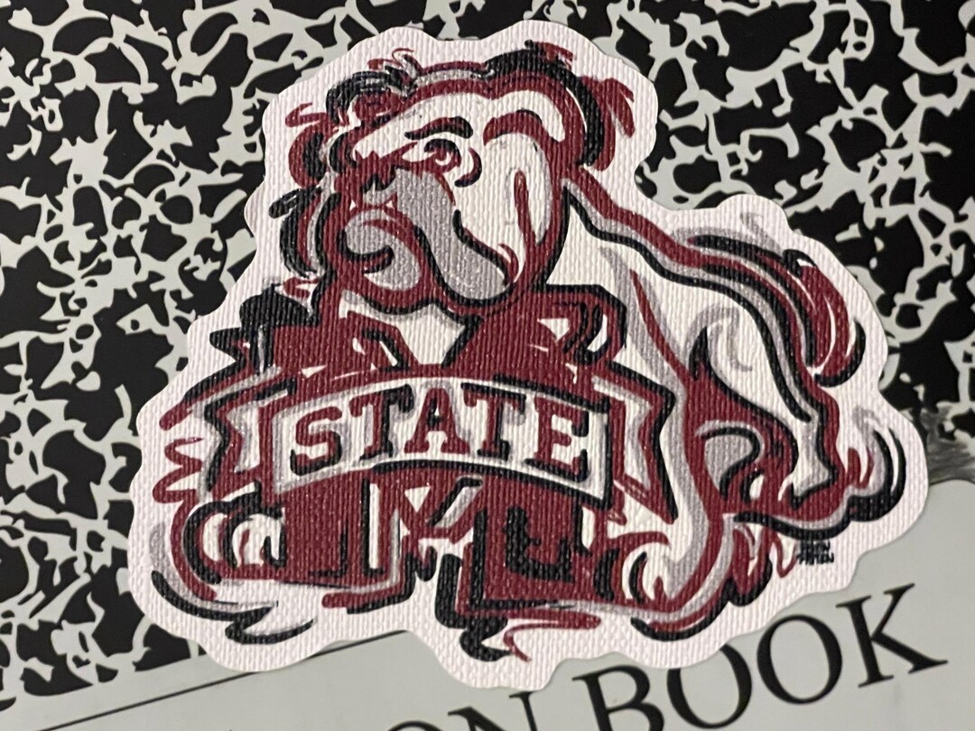 Mississippi State University Painted Bully Logo Durable Sticker by ...