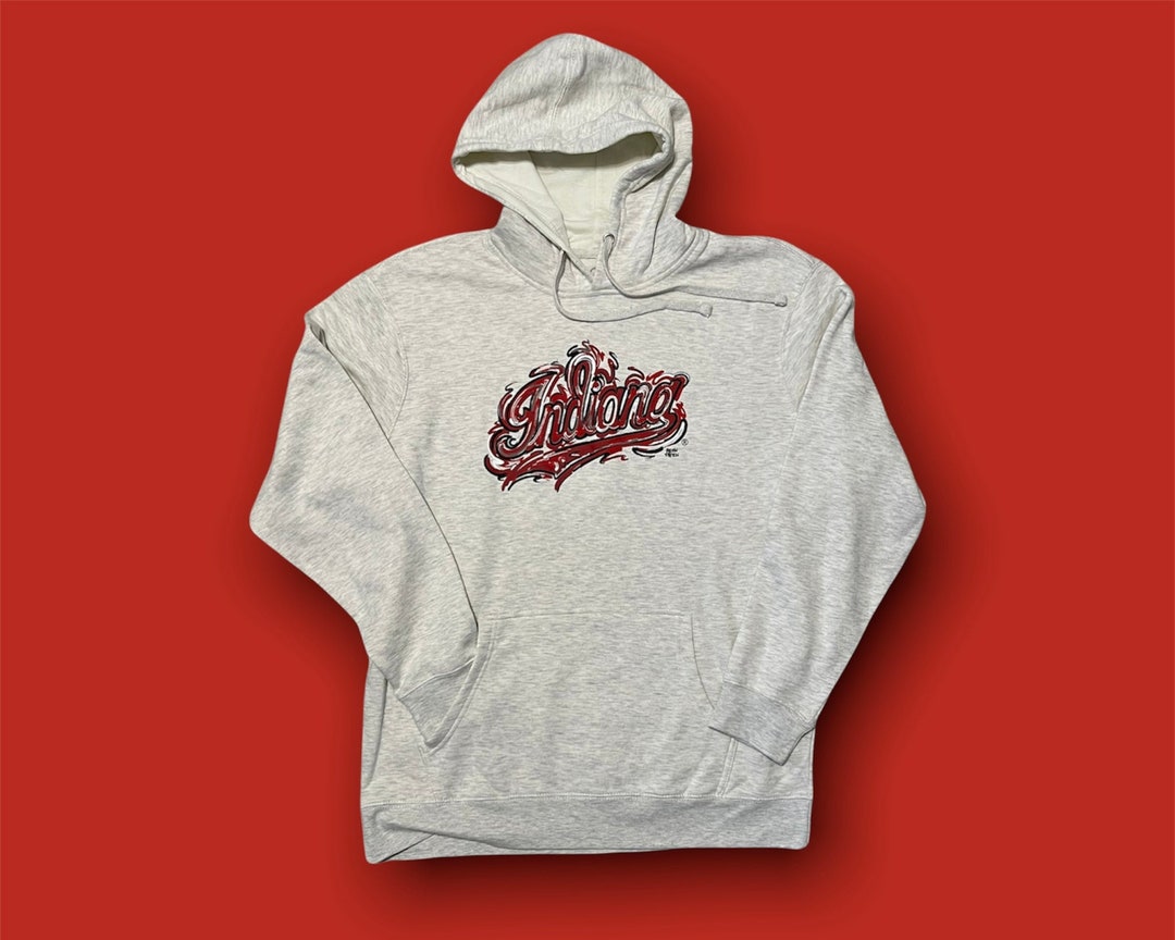 Indiana University Script Hoodie by Justin Patten (storm Striker Art ...