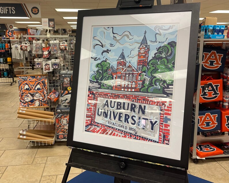 Auburn University 16 X20 Samford Hall Print by - Etsy
