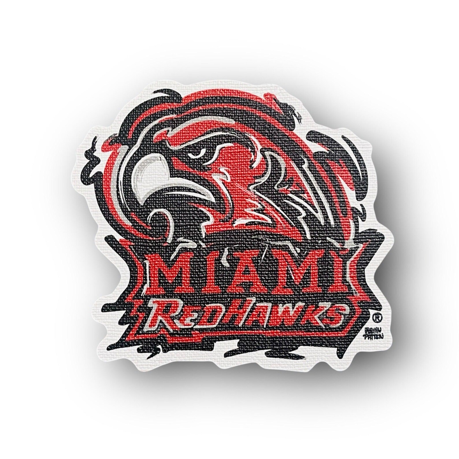 Miami University Redhawk Durable Sticker by Justin Patten (storm ...