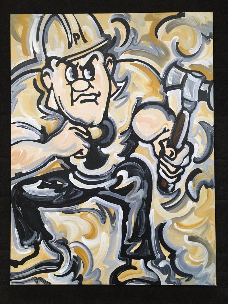 Made to Order Purdue University Painting by Justin Patten. Size 24"x30 ...
