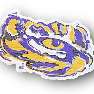 LSU Eye Durable Sticker by Justin Patten (storm Striker Art, Mike the ...