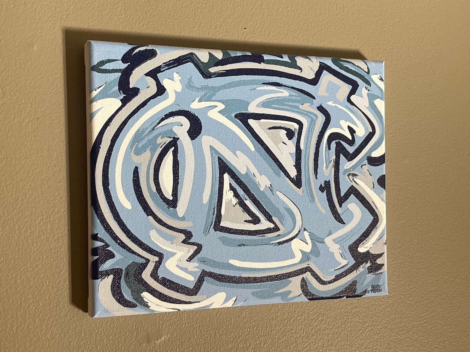 University of North Carolina 8" X 10" UNC Wrapped Canvas Print by ...