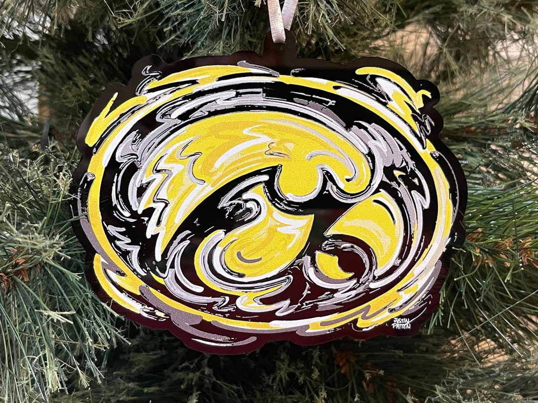 University of Iowa Tiger Hawk Ornament by Justin Patten - Etsy