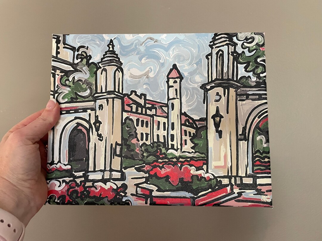 Indiana University 10" X 8" Sample Gates Wrapped Canvas Print by Justin ...