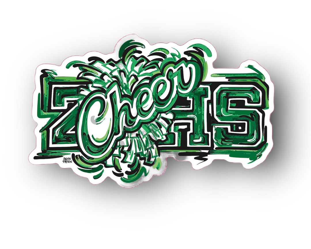 Zionsville Indiana Cheer Sticker by Justin Patten - Etsy