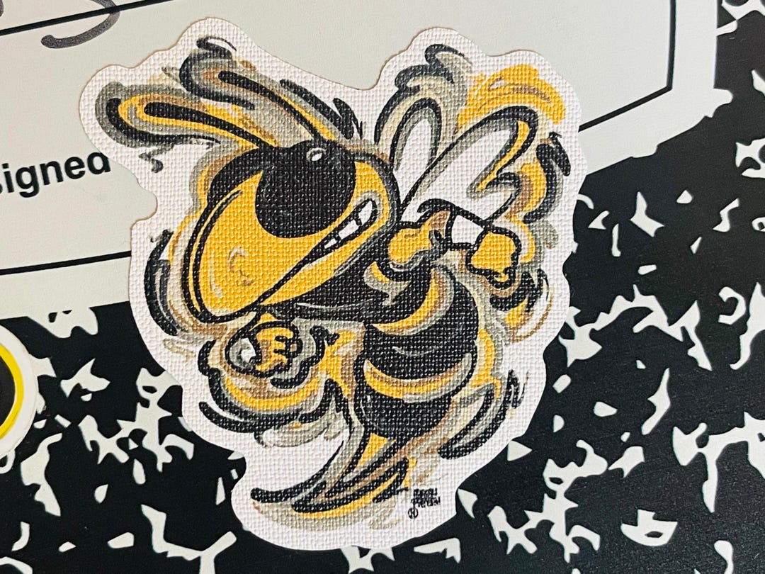 Georgia Tech University Buzz Logo Durable Sticker by Justin Patten (storm Striker Art, Georgia ...