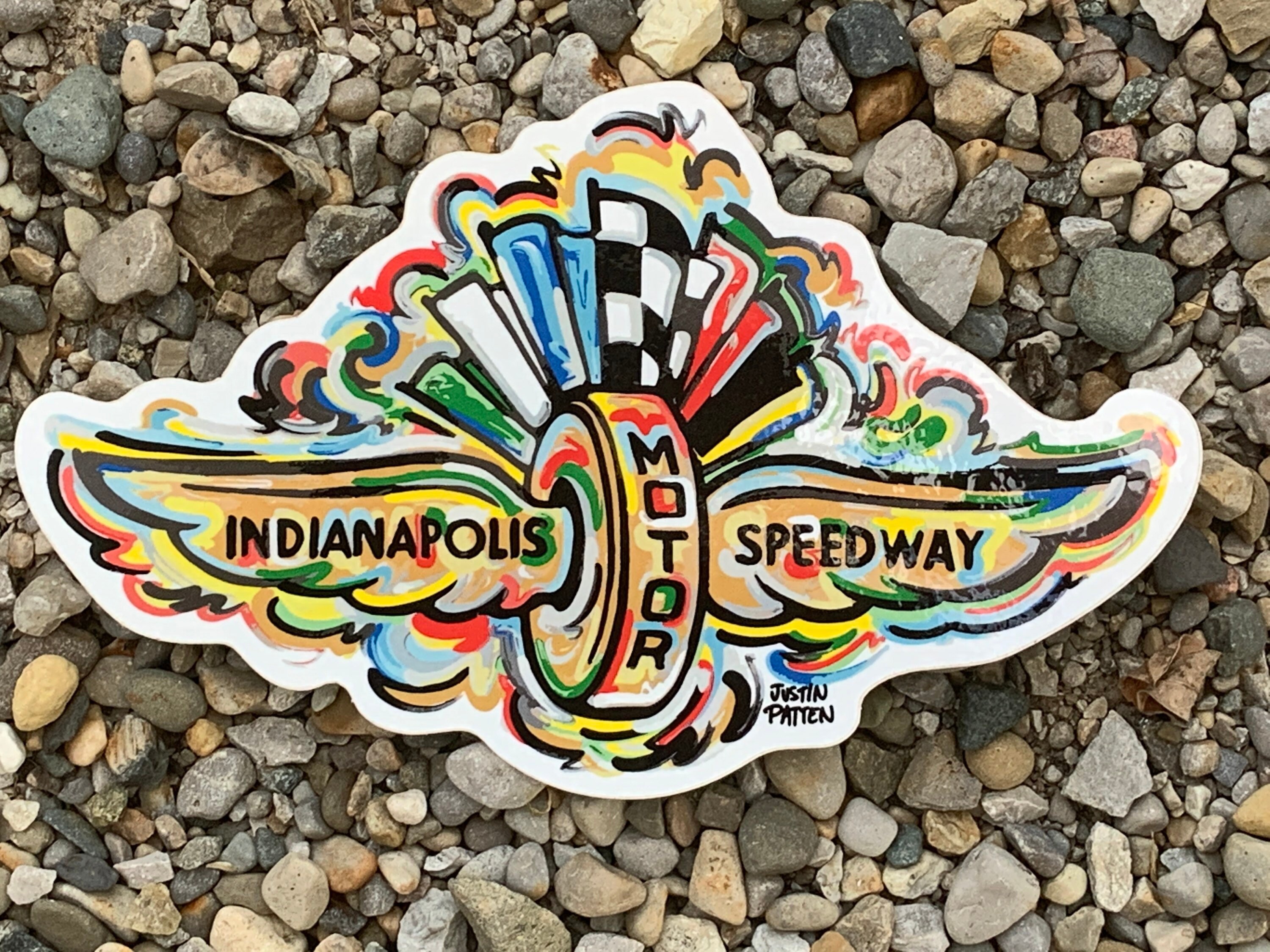 Sticker IMS Storm Striker Art by Justin Patten Indy 500 Vinyl | Etsy