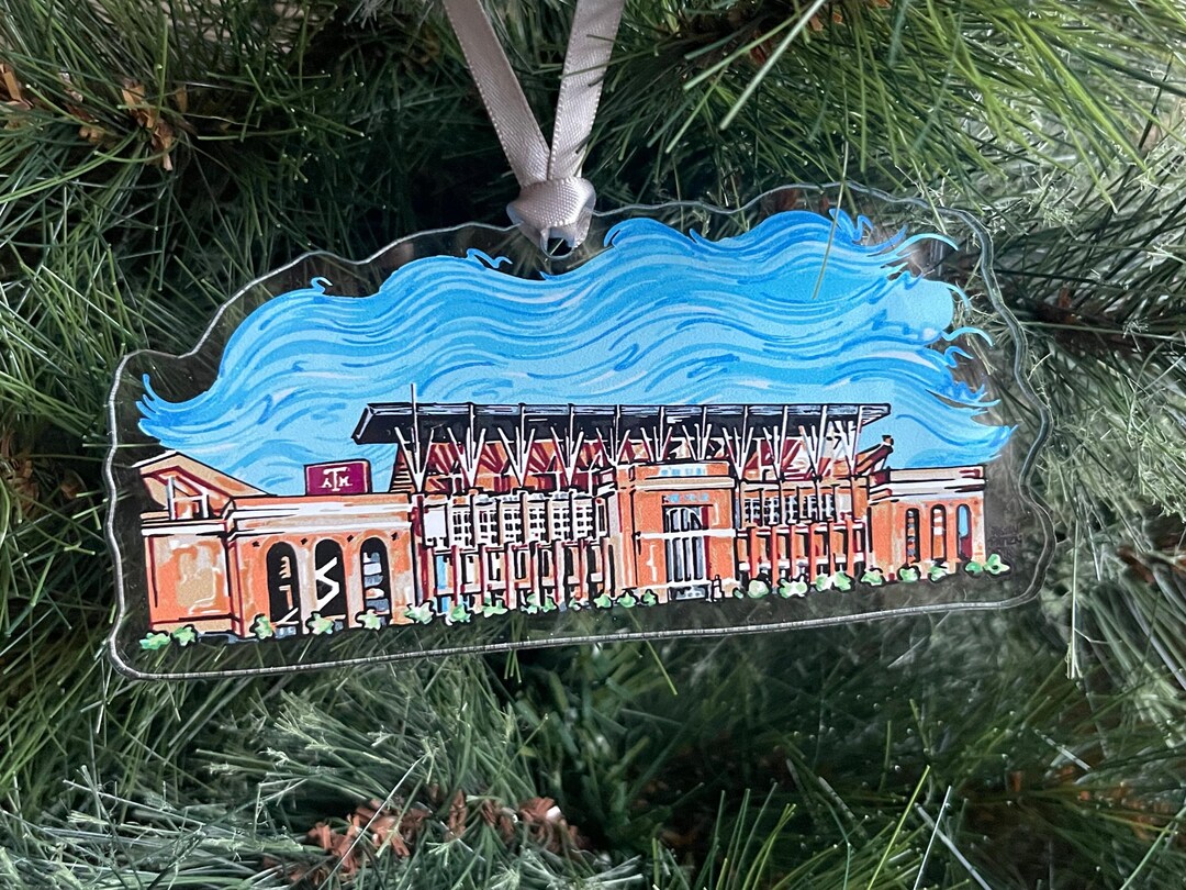Texas A&M Kyle Stadium Ornament by Justin Patten (storm Striker Art ...