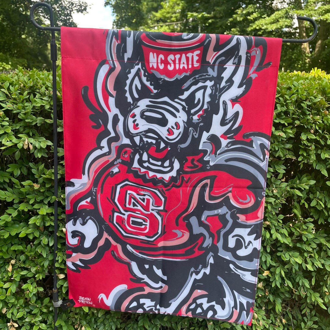 North Carolina State University Mascot Garden Flag 12" X 18" by Justin ...