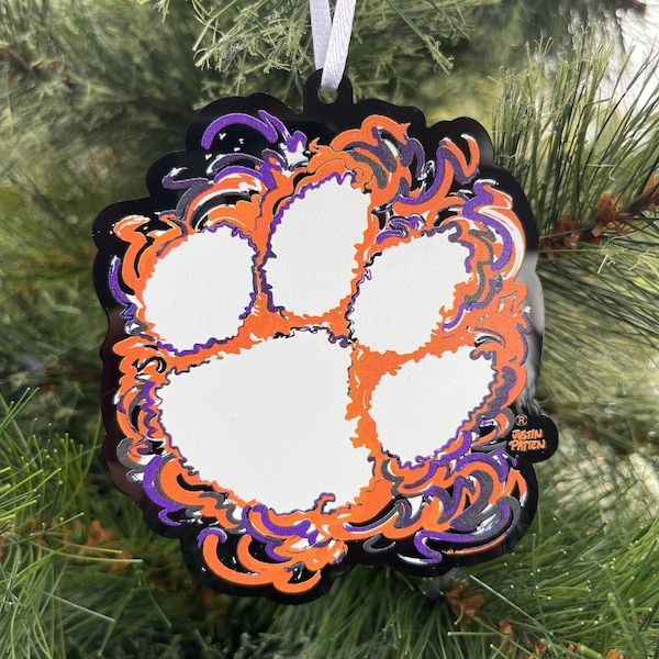 Clemson Ornament - Etsy