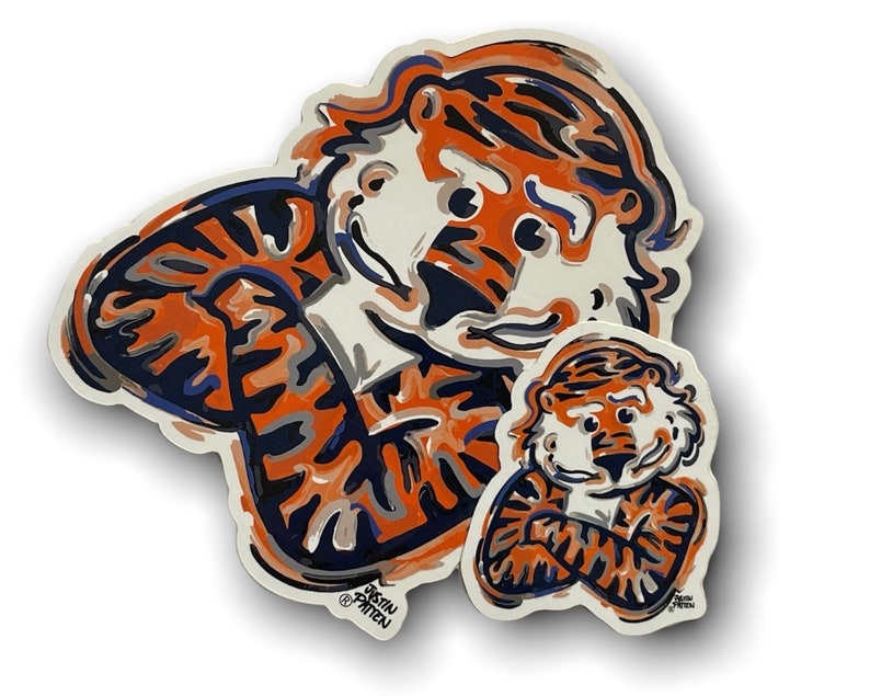 Auburn University Aubie Mini Vinyl Sticker by Justin Patten (storm ...