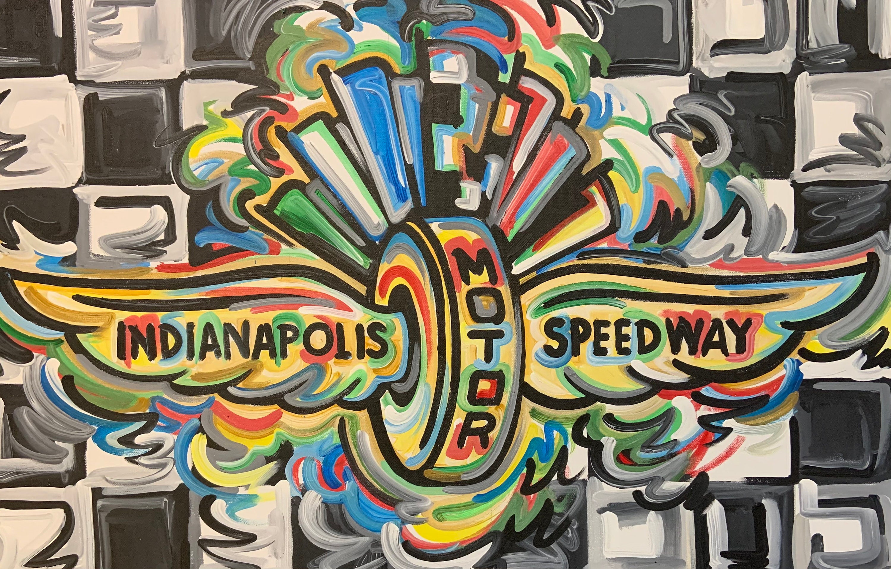24x36 Officially Licensed Indy 500 Painting Justin Patten Art | Etsy